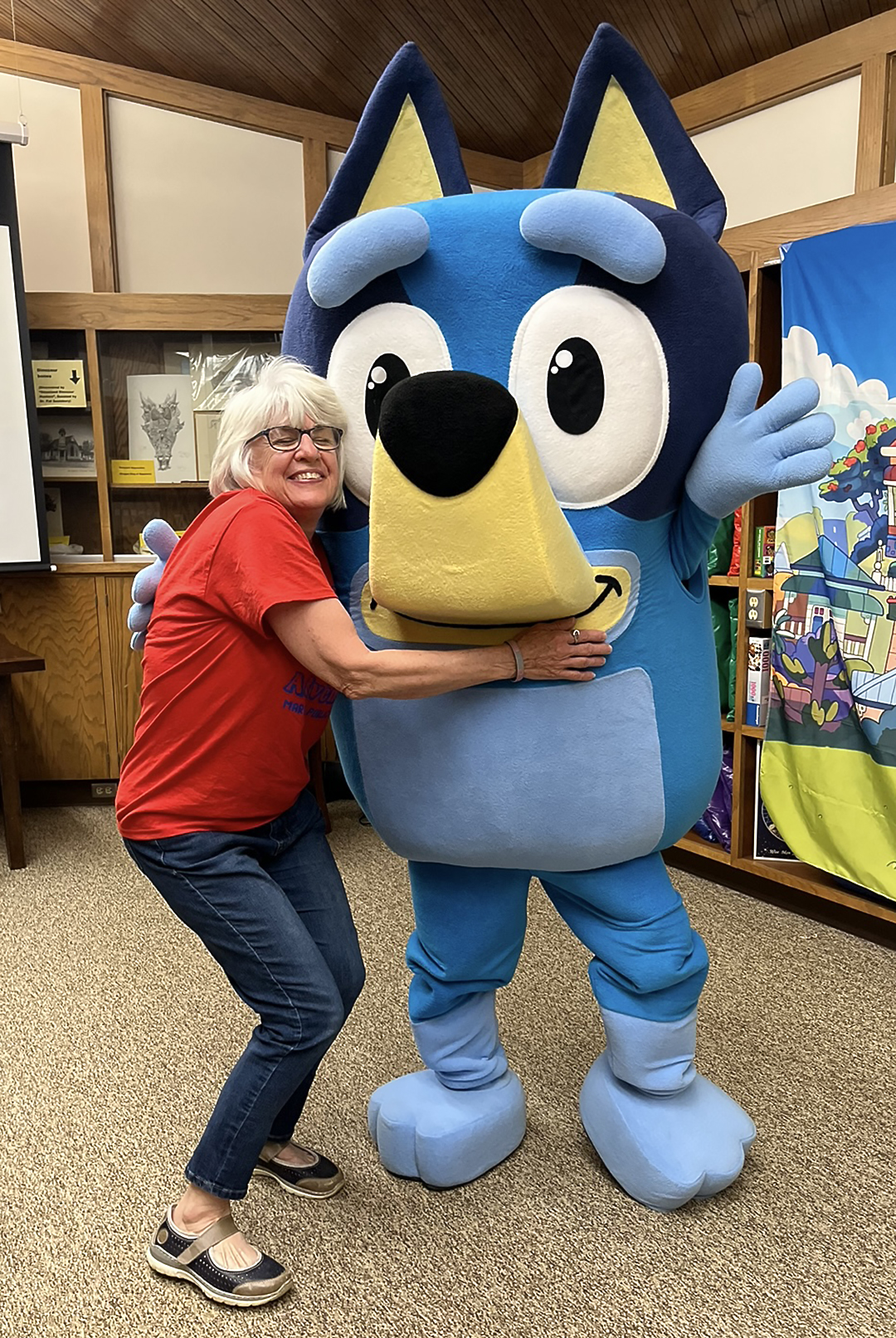 Bluey Comes to the Marcus Public Library