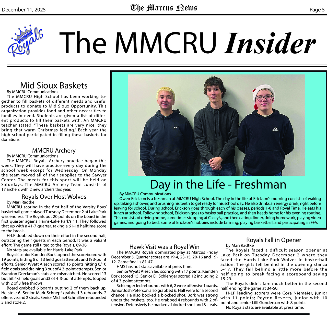 MMCRU Insider • 12-11-25